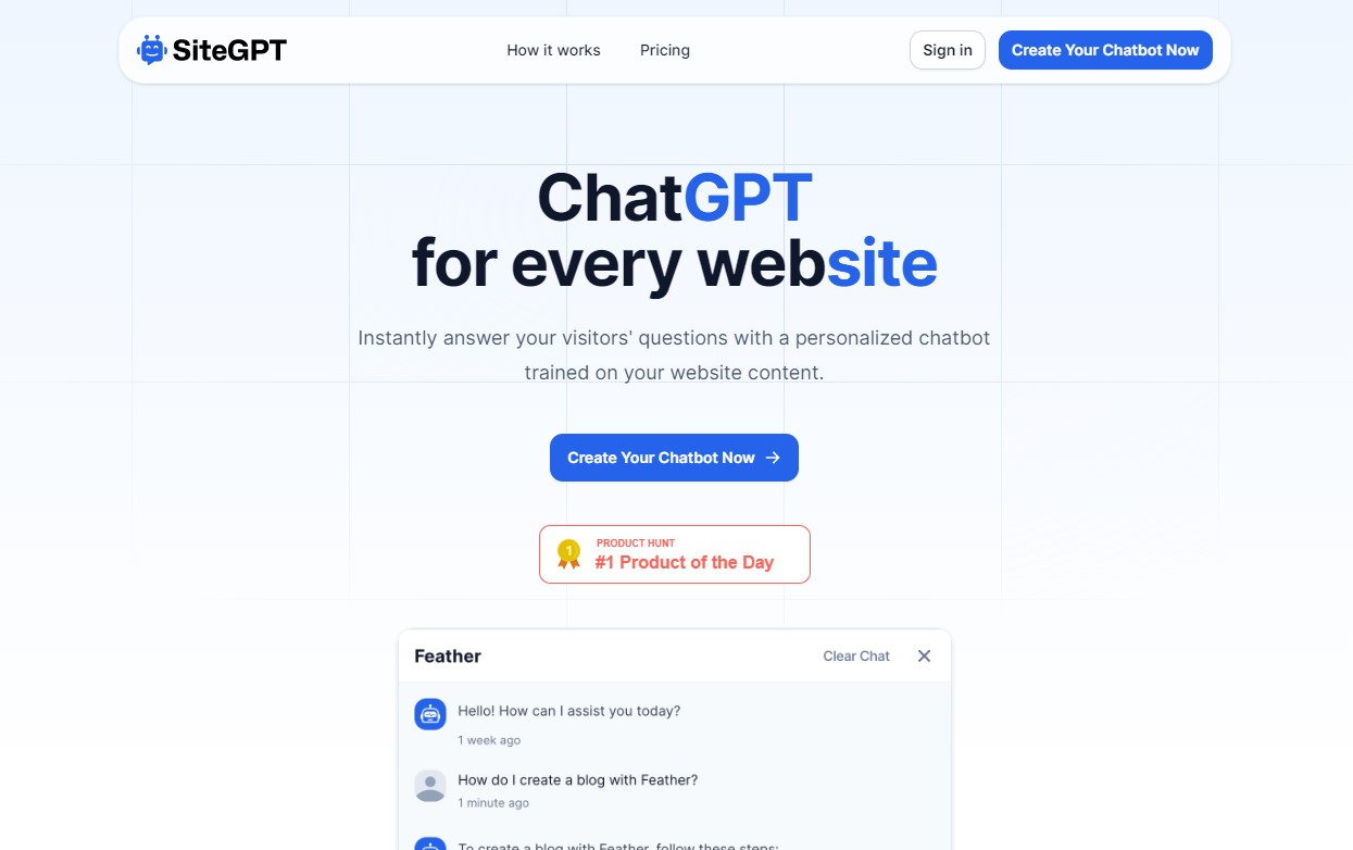 SiteGPT | Features, Reviews, and Alternatives SiteGPT | Features, Reviews, and Alternatives